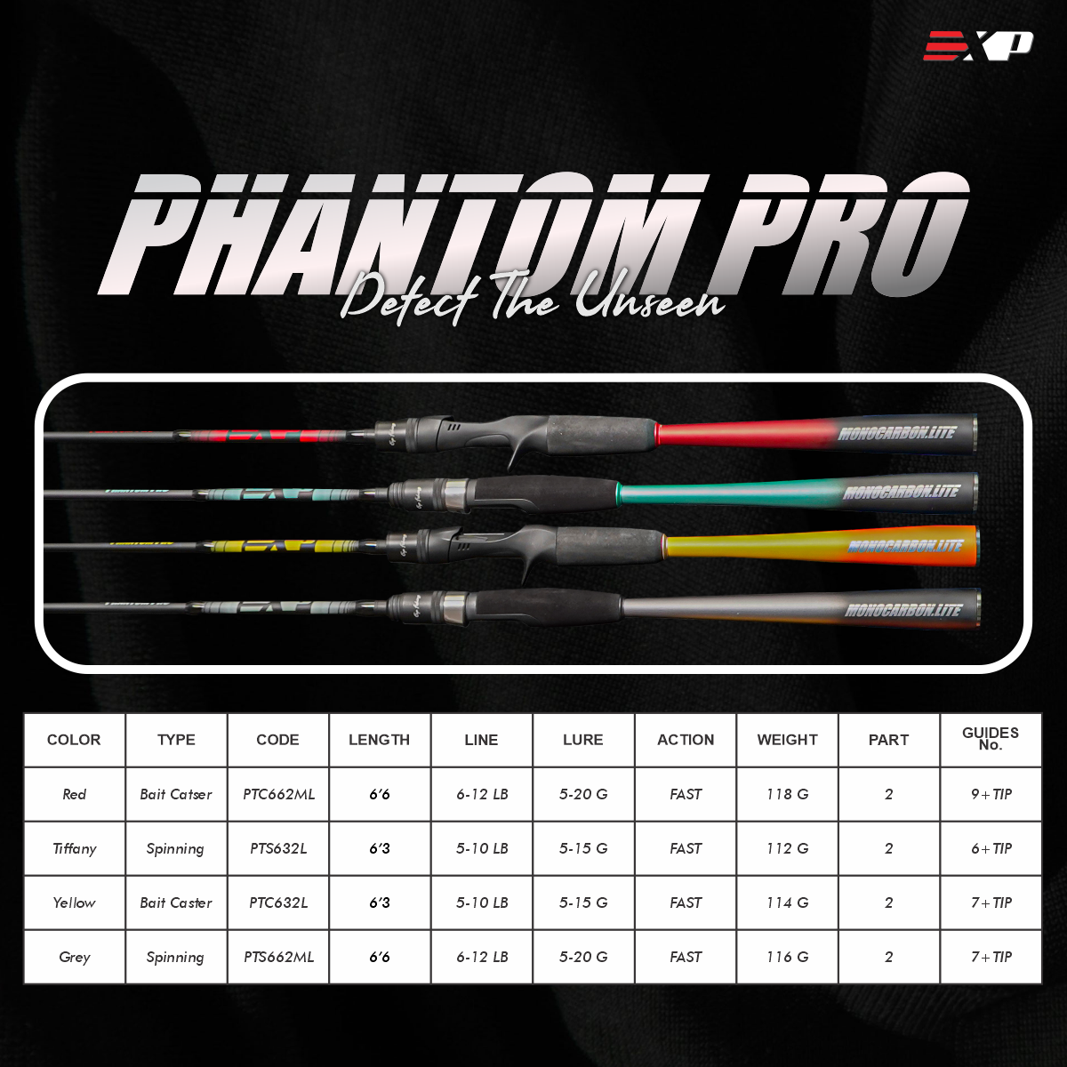 [ LIMITED FREE GIFTS] EXP PHANTOM PRO 2 PCS Light/Medium Light Fishing ...