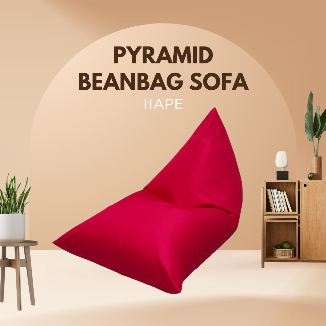 HAPE Bean Bag (Msia Ready Stock) Pyramid Bean Bag with filler 4KG (DIY package) | Shopee Malaysia