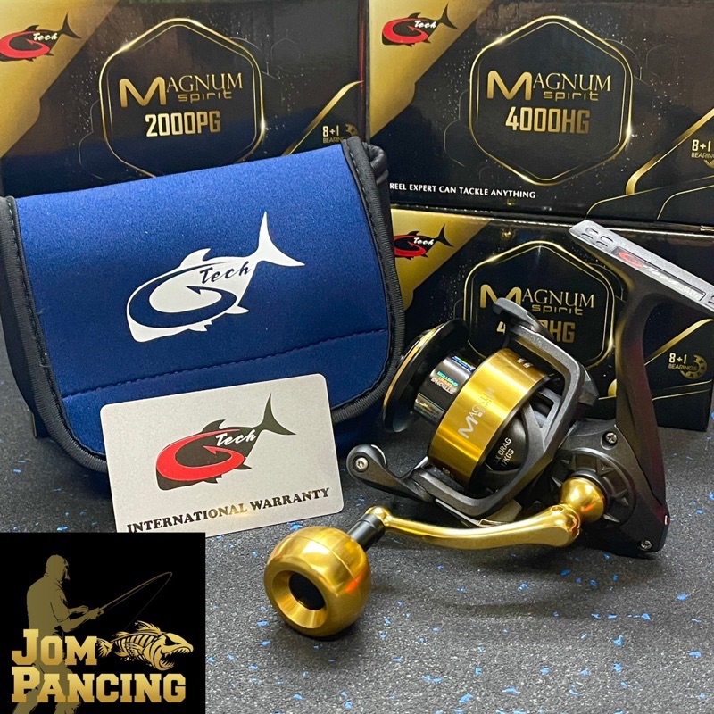 【Jom Pancing】G-TECH CARBON SPIN SPINNING FISHING REEL GTECH MAGNUM ...