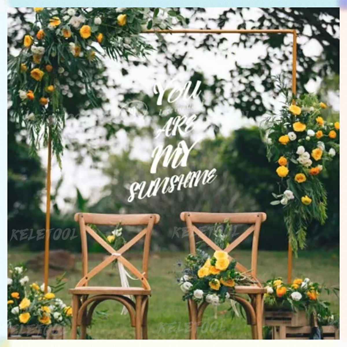 Wedding Party Decoration Arch Square Metal Arch 1m 1.5m 2m Party ...