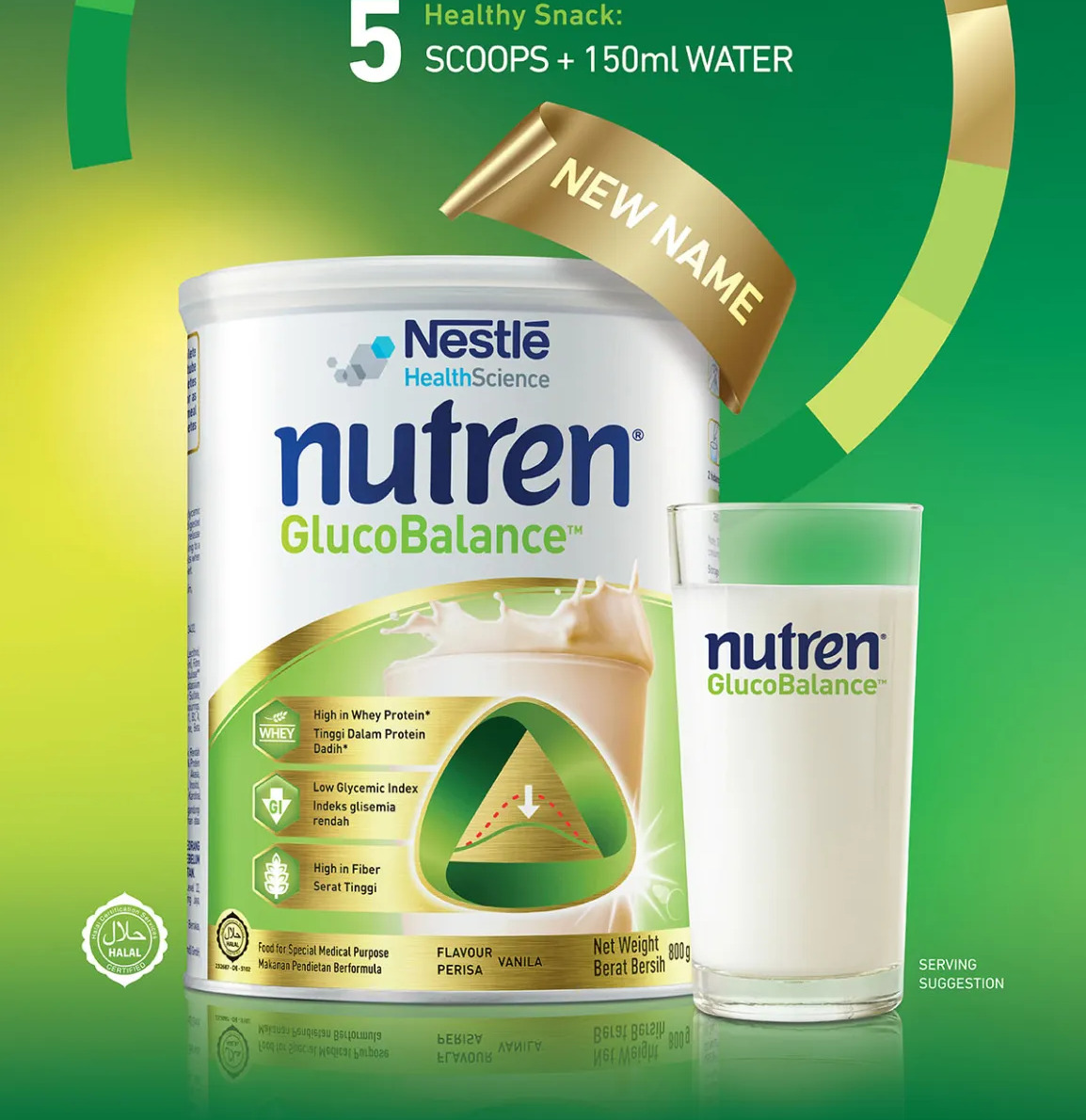 NESTLE NUTREN GLUCOBALANCE I Diabetes Milk Formula 800g (Bundle of 2 ...