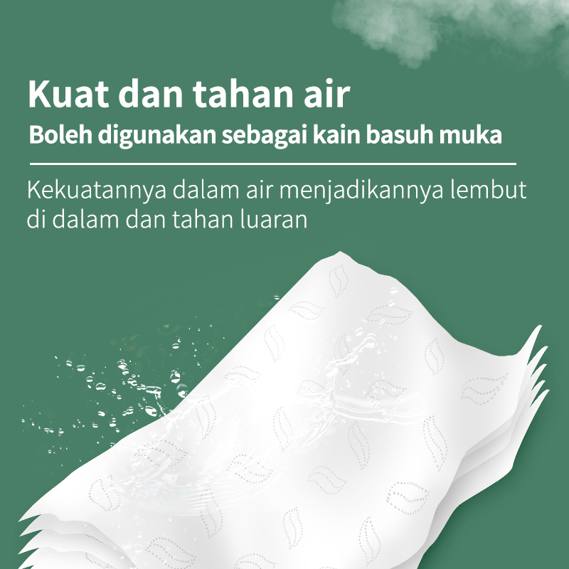 DWY 5 Ply Natural Wood Pulp Thickened Large Soft Facial Tissue High ...