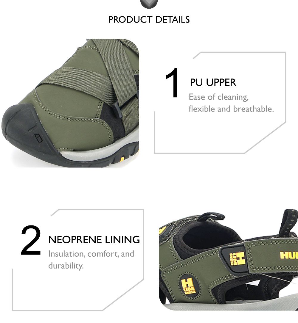 HUMMER Men's Jericho Back-Strap sandals Shoes -H9254-TH2-7P-OLIVE ...