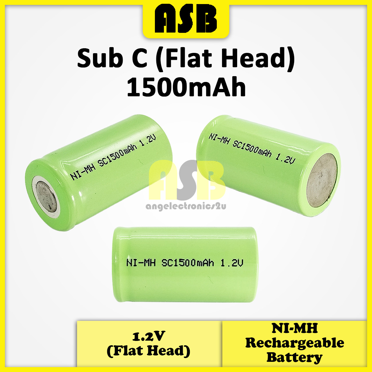 (1pc) NI-MH Rechargeable Battery ( Flat Head / High Head ) ( 1.2V )( AA / CK 4/5A / CK 2/3A / CK ...
