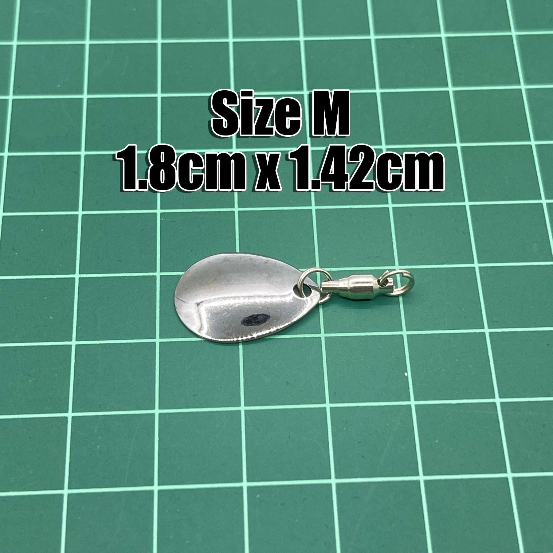 Anh Spinner Blade with Ball Bearing Swivel for Fishing Lures Frogs JIgs ...