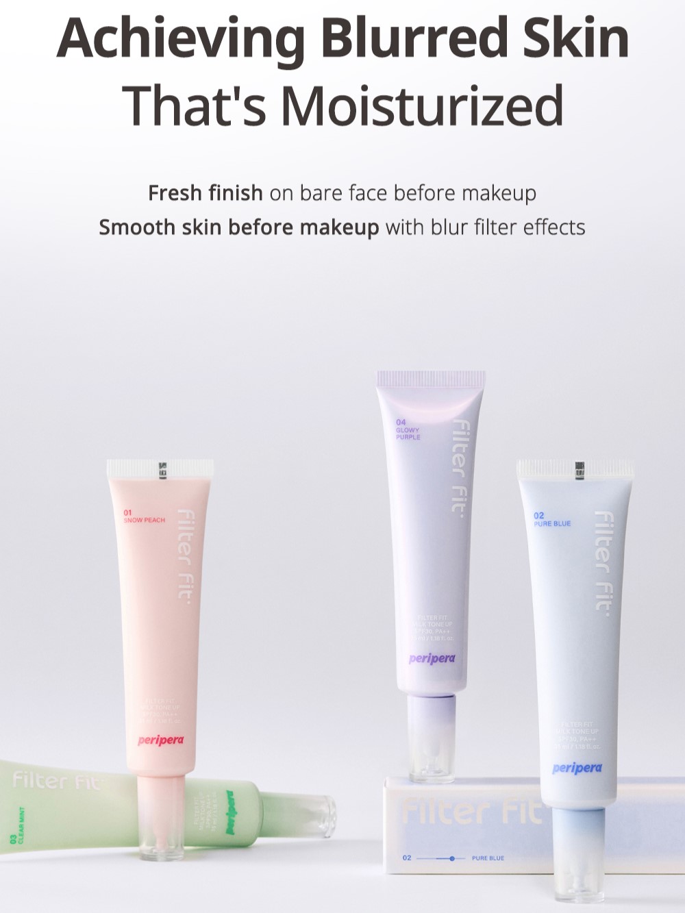 PERIPERA Filter Fit Milk Tone Up SPF30, PA++ - 4 Color to Choose ...