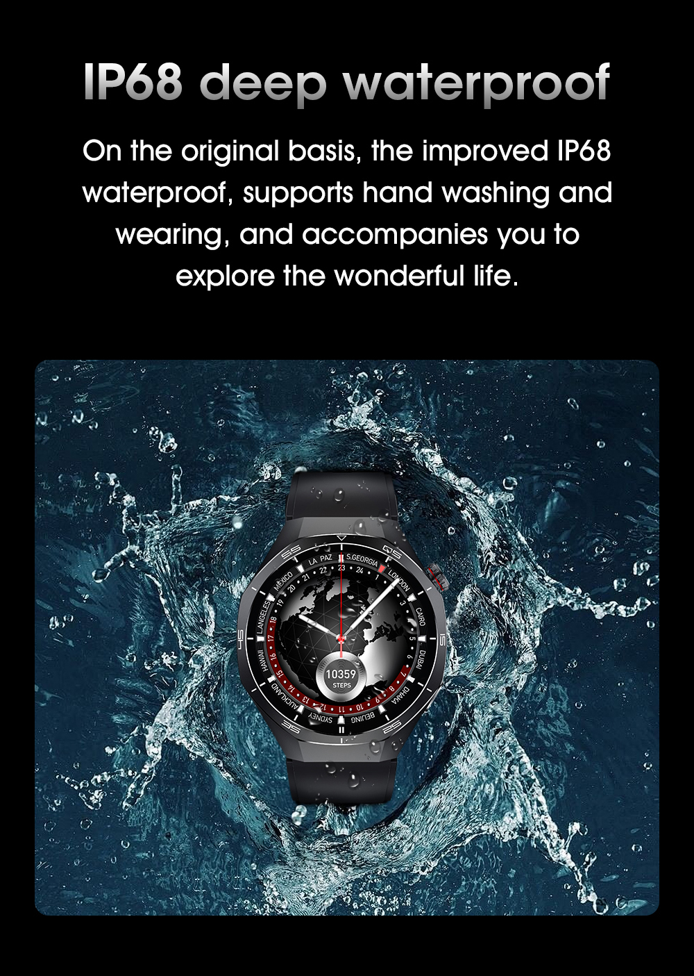 Maxwear Ultra GTR13 Smartwatch IP68Waterproof Bluetooth Call Reply ...