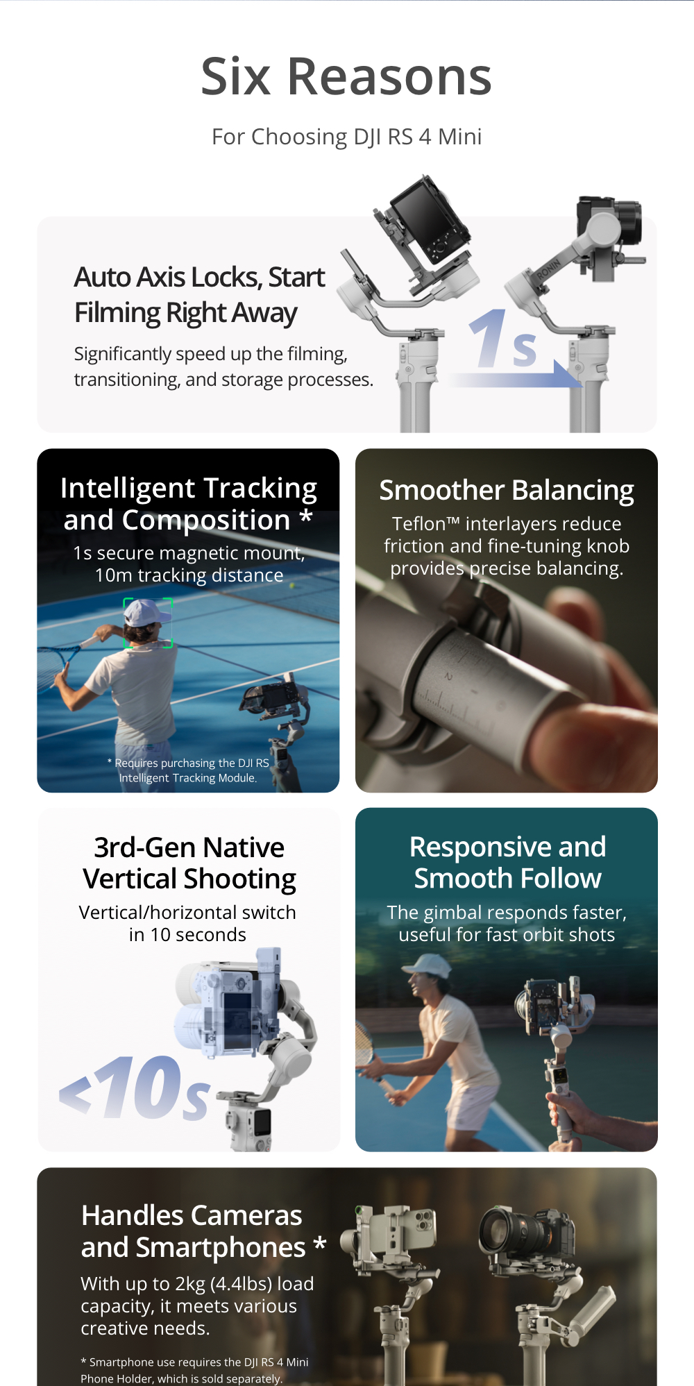DJI RS 4 Mini & RS4 Mini - Intelligent Tracking and Compositions ...