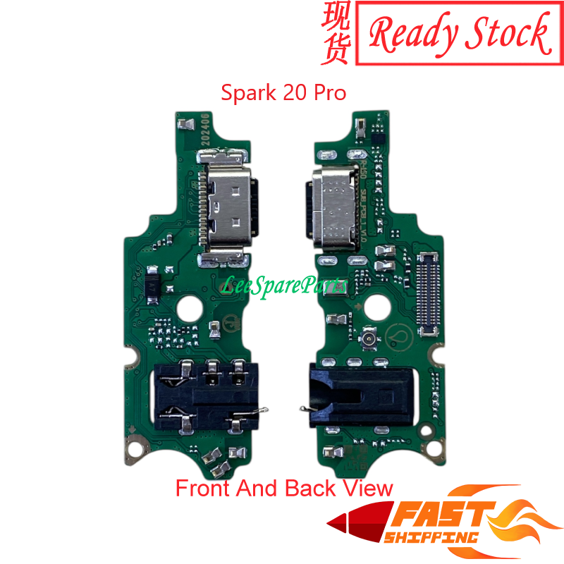 Tecno Spark 20 Pro / Spark 20c Charging Board USB Port Pin Mic Handfree Jack For Replacement ...