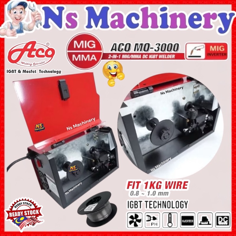 Aco MO3000 2in1 Gasless Mig Welding Machine/Aco mig/MMA Inverter/MIG ...