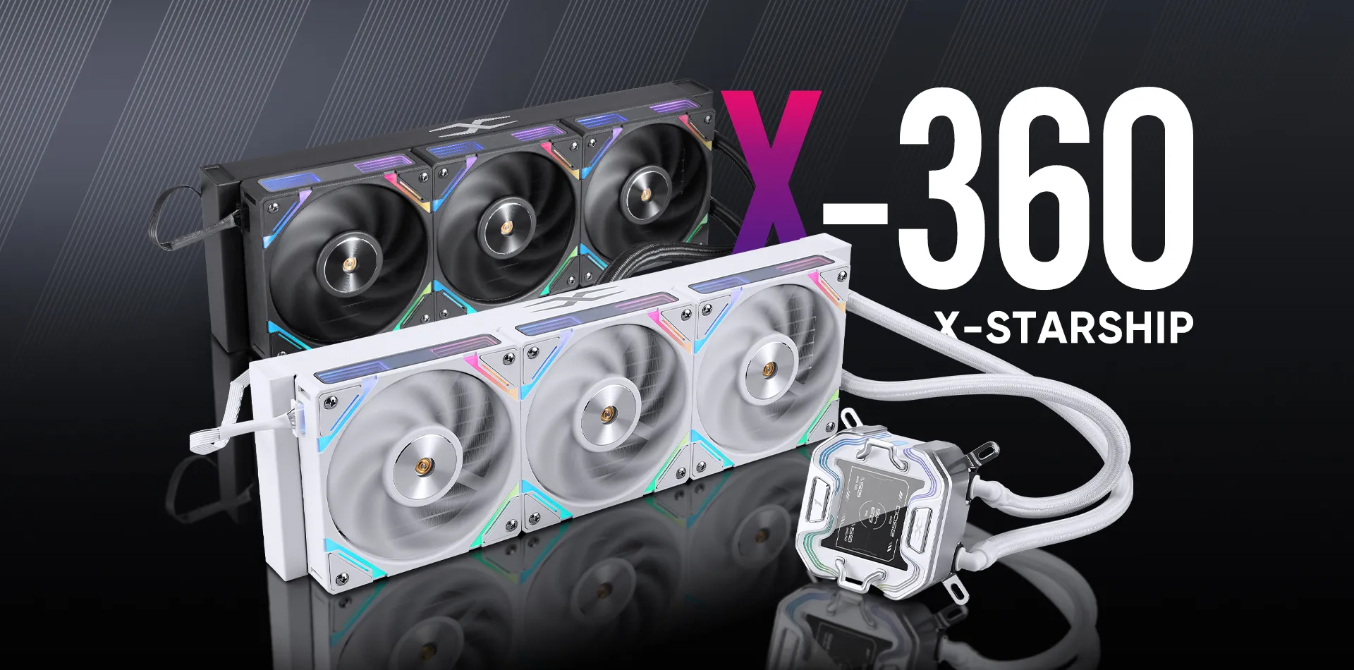 1stplayer X-240 / X-360 StarShip AIO Water Cooler (Black/White ...