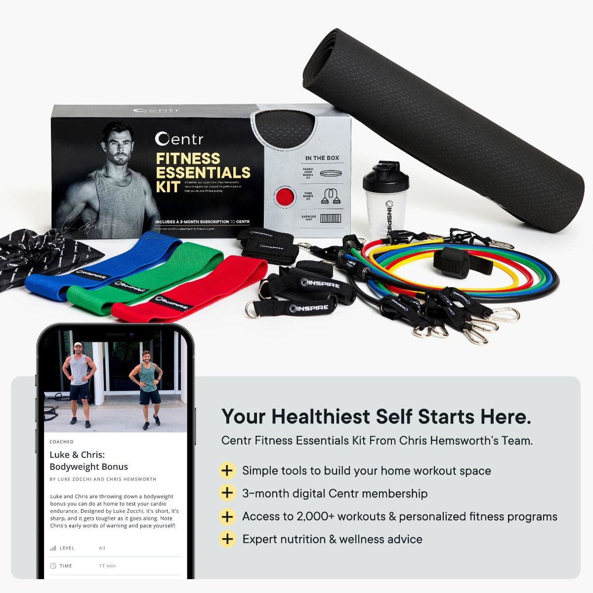 Fitness Concept : Inspire Centr Fitness Essentials Kit | Shopee Malaysia
