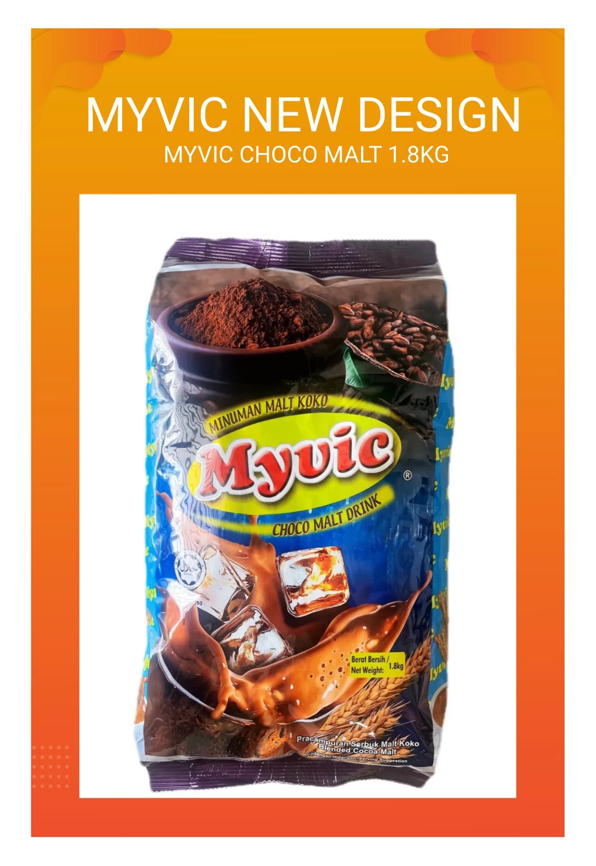 Myvic Choco Malt Drink 1.8KG | Shopee Malaysia