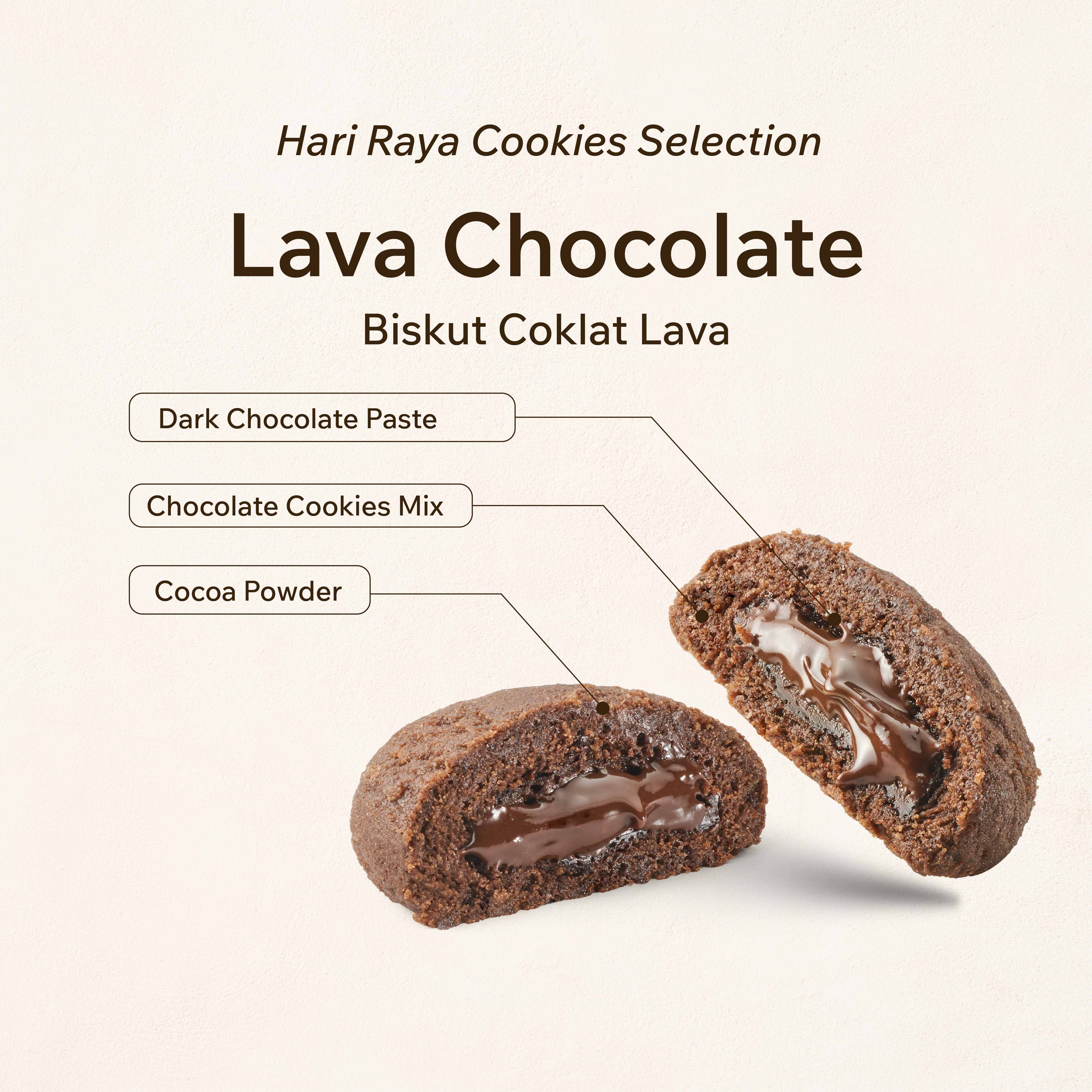 Joymom's PREMIUM Hari Raya Cookies:Biskut Coklat Lava (Lava Chocolate ...