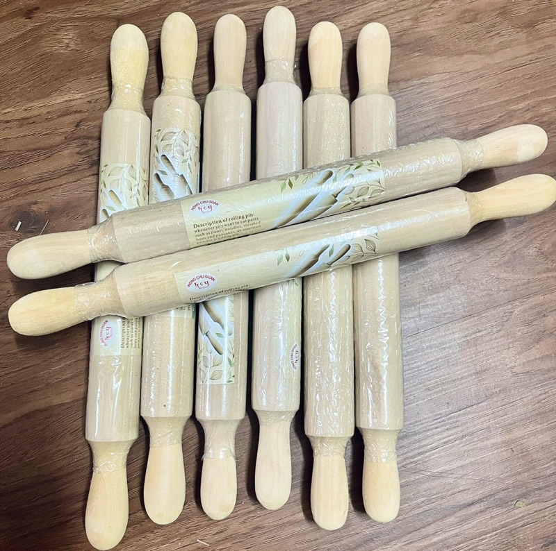 Penggelek Kayu Berkualiti Tinggi Wooden Rolling Pin | Shopee Malaysia