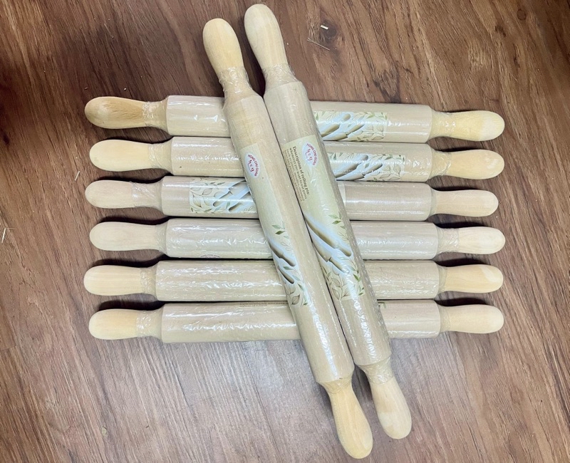 Penggelek Kayu Berkualiti Tinggi Wooden Rolling Pin | Shopee Malaysia