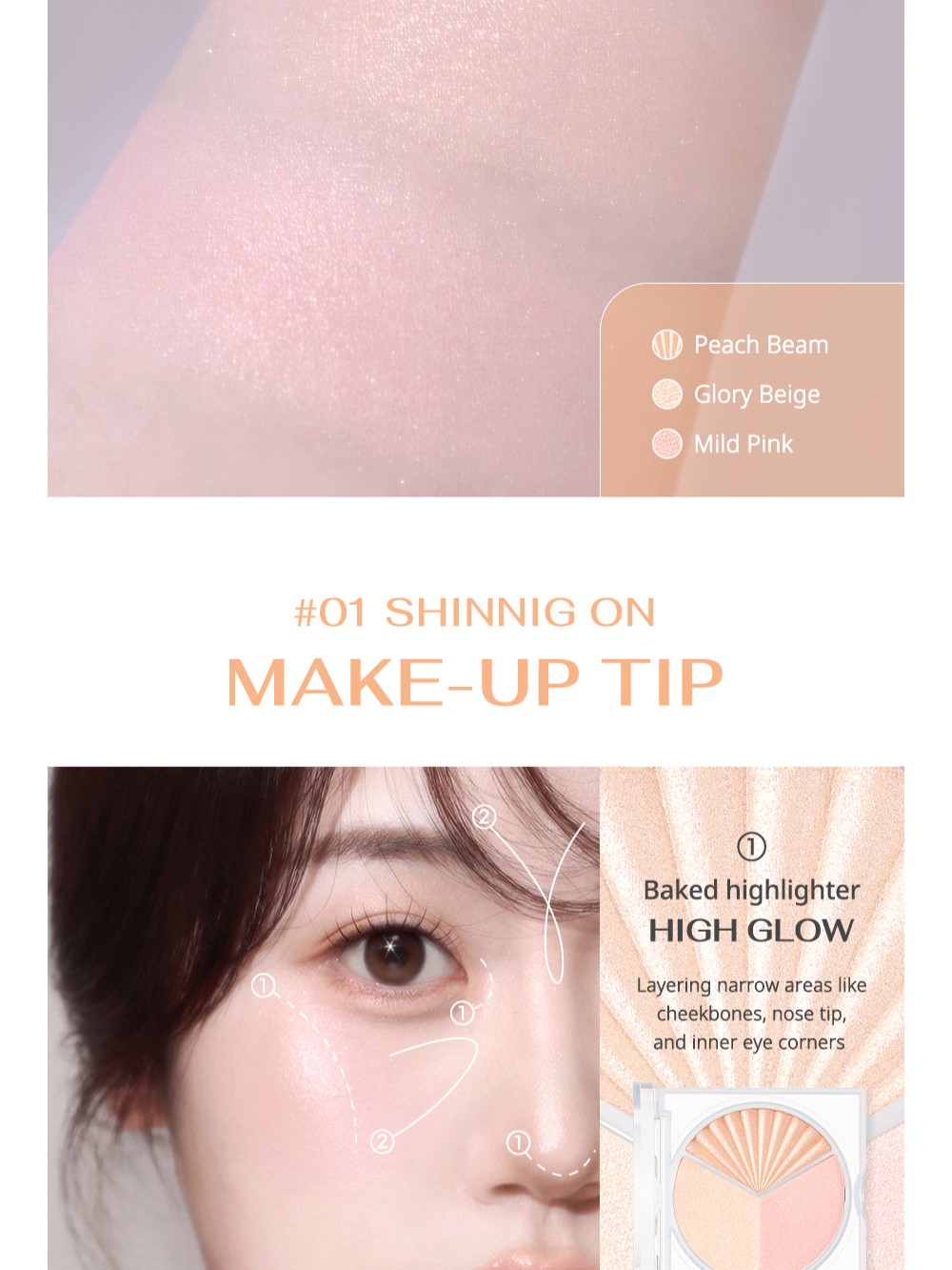 PERIPERA V Highlighter (AD) - 3 Color to Choose | Shopee Malaysia