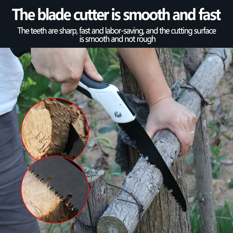 Portable 300MM Folding Saw Gergaji Pokok Gardening Garden Pruning Saw Fruit Tree Pruning ...