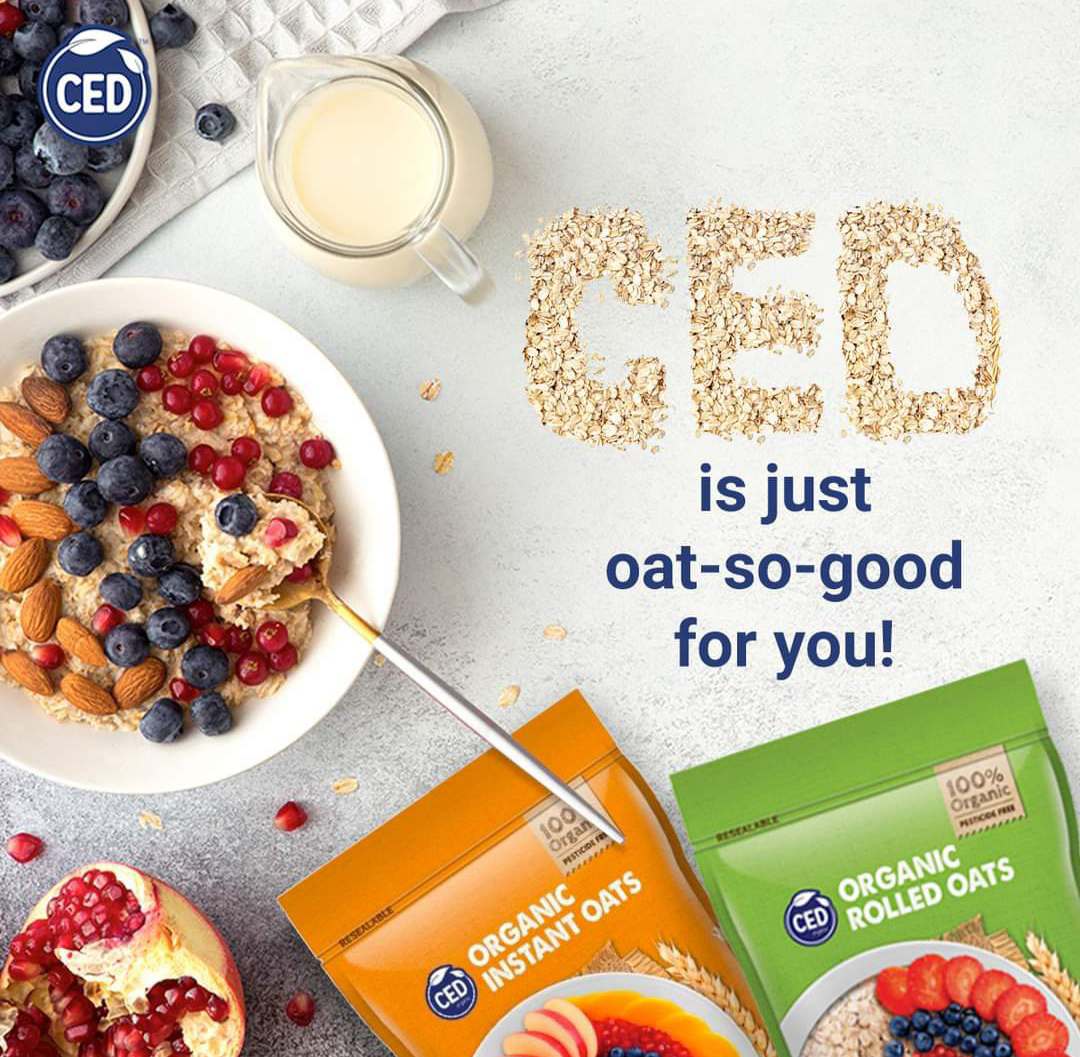 Oat Rolled Oatmeal Diet Oats Instant Organic CED 450g | Shopee Malaysia