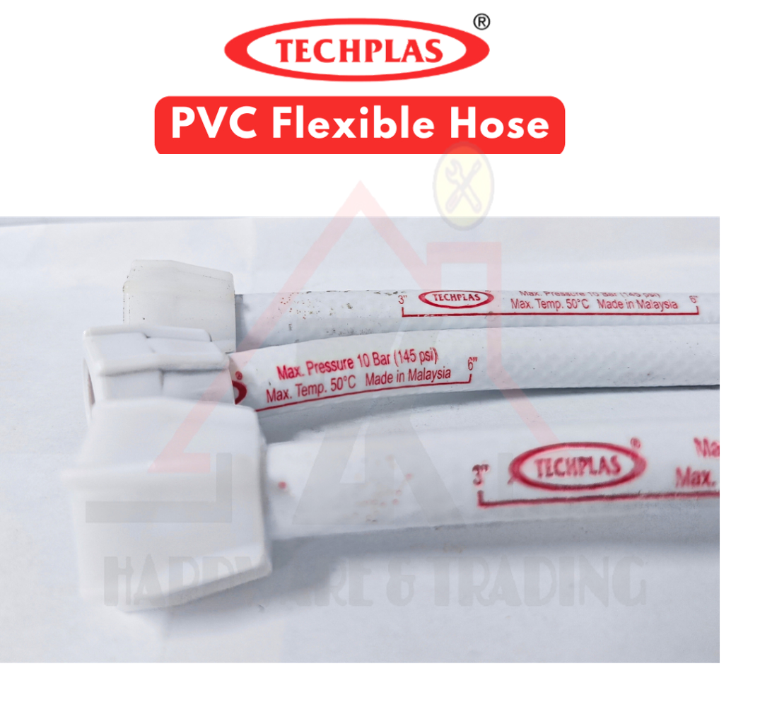 Paip Lembut Bawah Sinki Paip Jamban Tandas Paip Heater Techplas PVC ...
