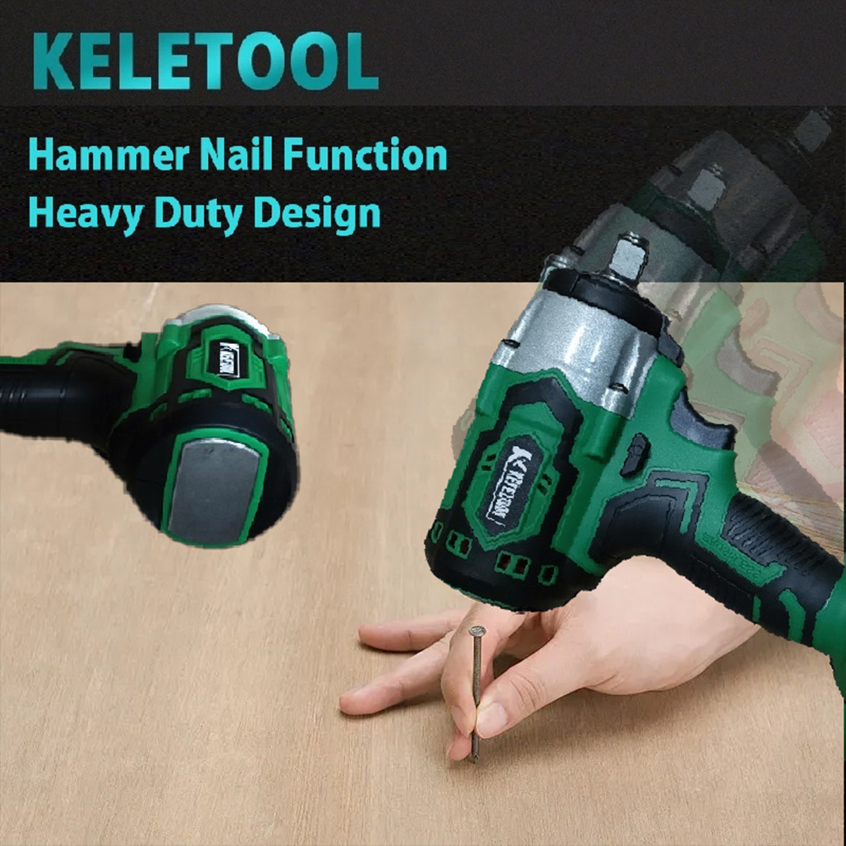 KELETOOL impact wrench 3000nm High Torque Brushless Cordless 3 in 1 ...