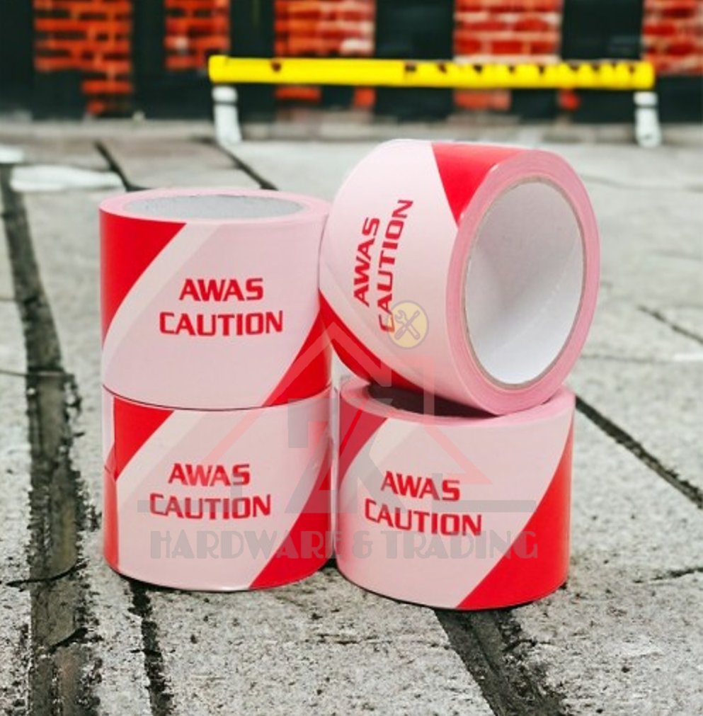 Tape Awas Merah Putih Caution Tape Red White Warning Barrier Tape ...