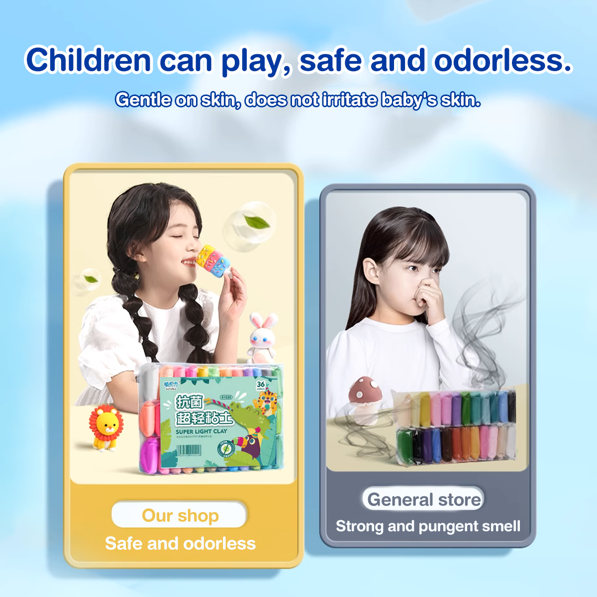 Ultra Light Clay 24/36 Colors Rubber Clay Child Non-toxic Colored Clay ...