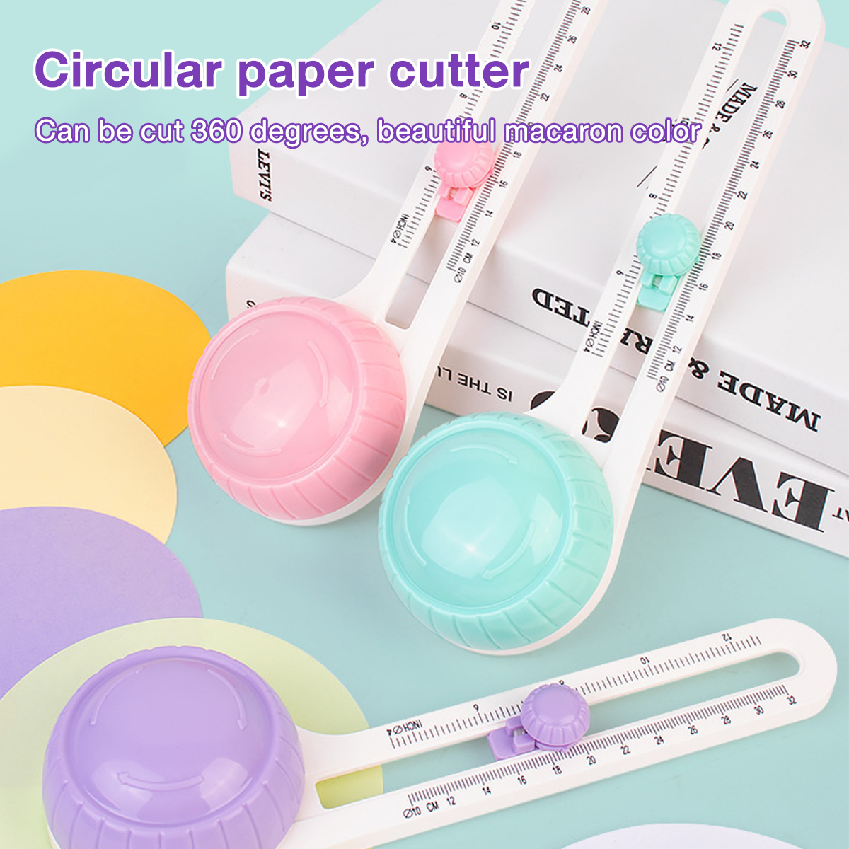 10-32CM Adjustable Round Cutting Knife Patchwork Compass Circle Cutter ...