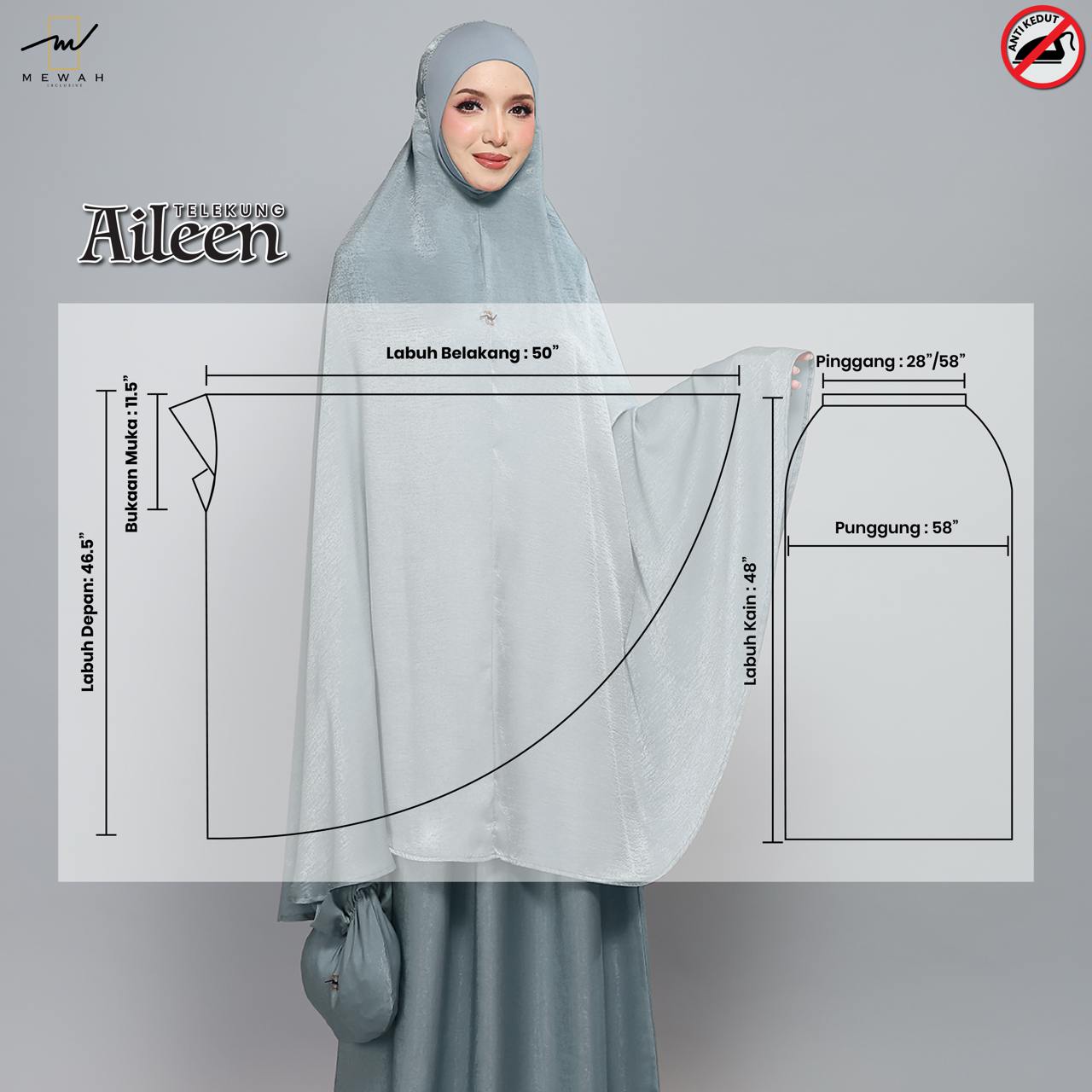 TELEKUNG TRAVEL AILEEN UMRAH HAJI GIFT FREE BAG MAMPU MILIK By Mewah Exclusive - Prayer Attire ...