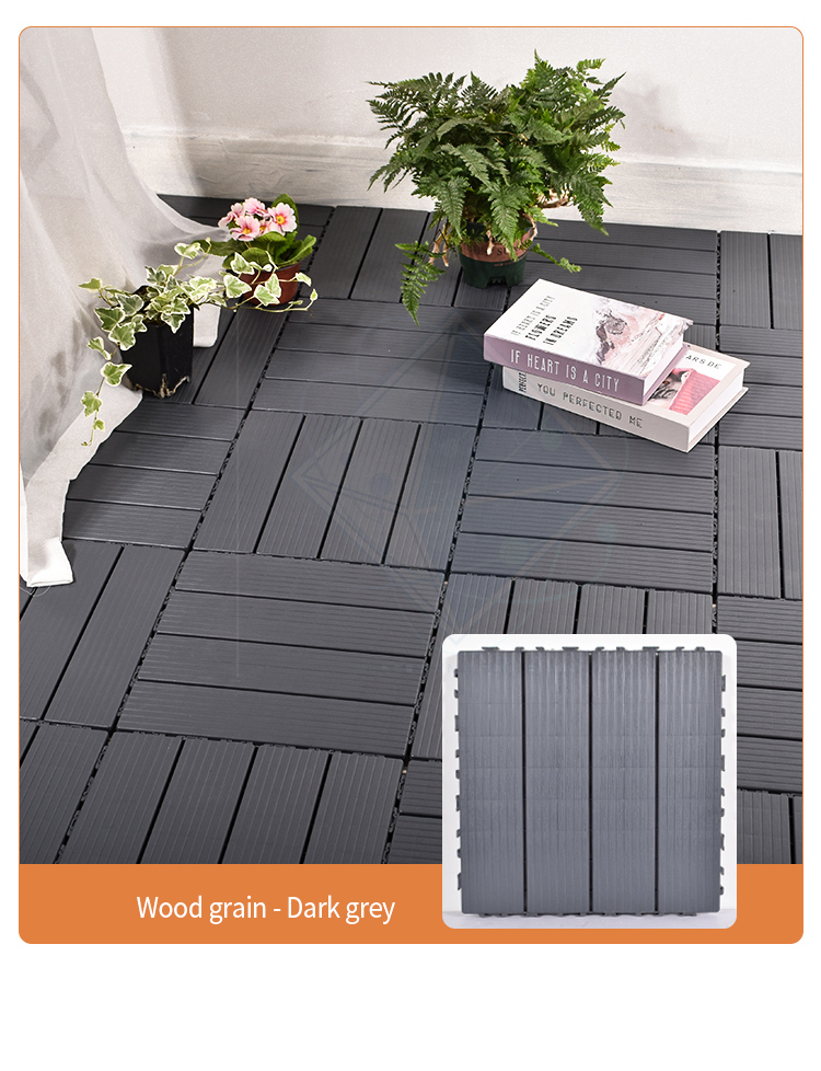 𝐃𝐈𝐘 Papan Lantai Kayu-Wood Floor Decking Interlocking Deck Floor Tiles Outdoor Garden Balcony ...