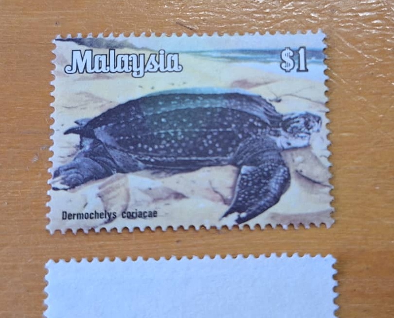 RM1 face Value Malaysia 1979 Penyu Turtle Marine Life Sea Life Stamp ...