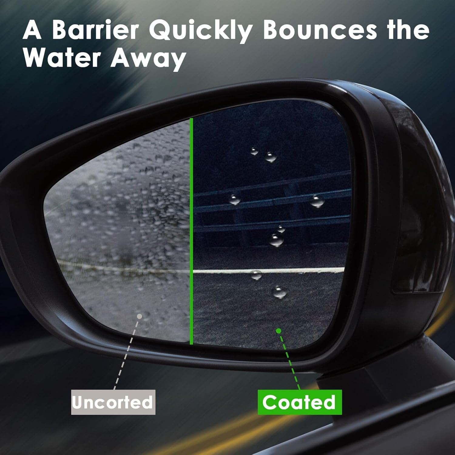 SharkWax Anti Rain Repellent Side Mirror Coating Car Window Coating ...