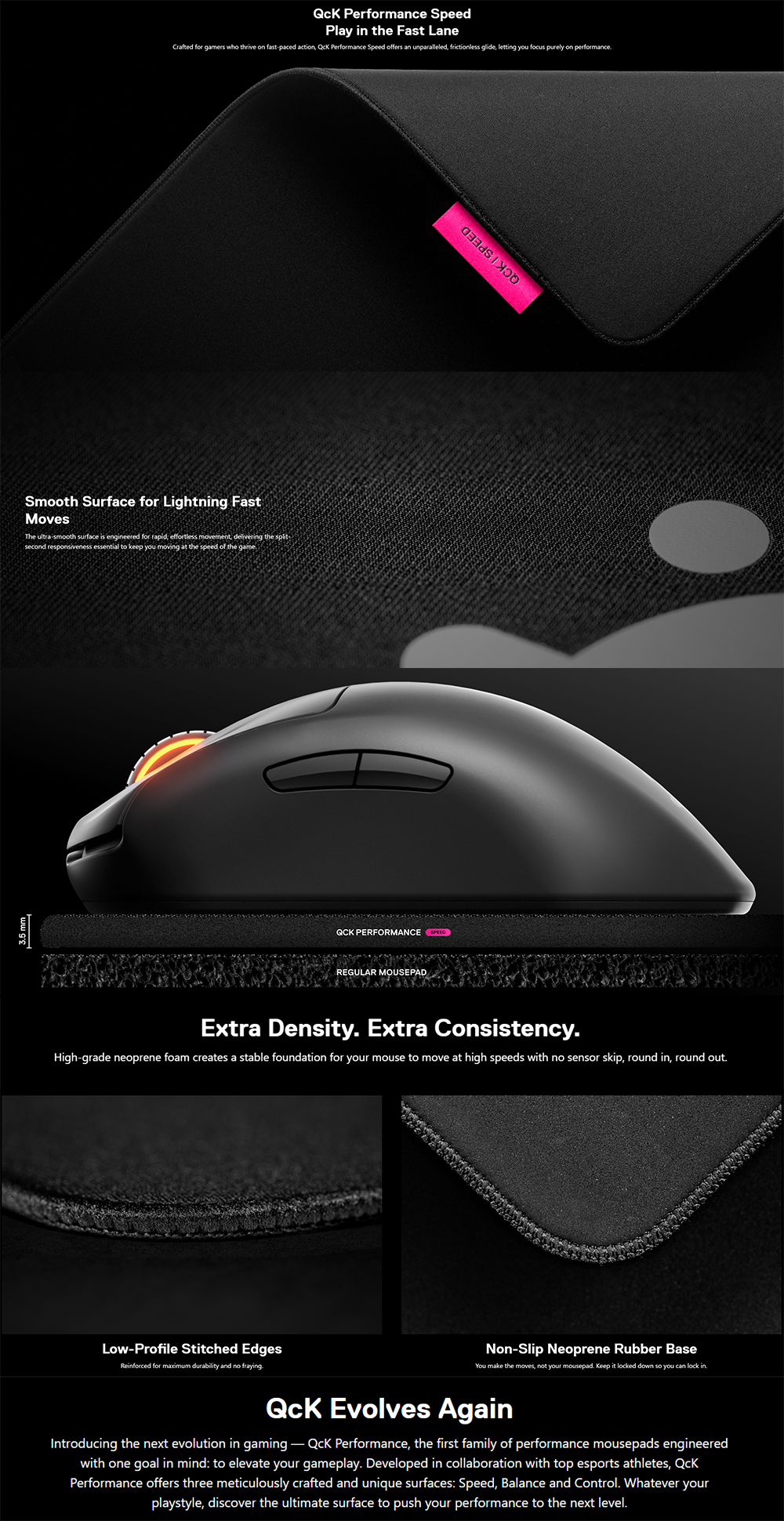 SteelSeries QcK Performance Speed XL Ultra-Smooth Gaming Mouse Pad ...