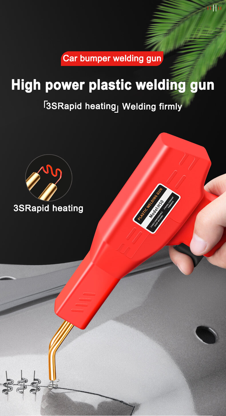 Car Bumper Repair Tool Kit 50W Plastic Repair Welding Plastic Solder ...