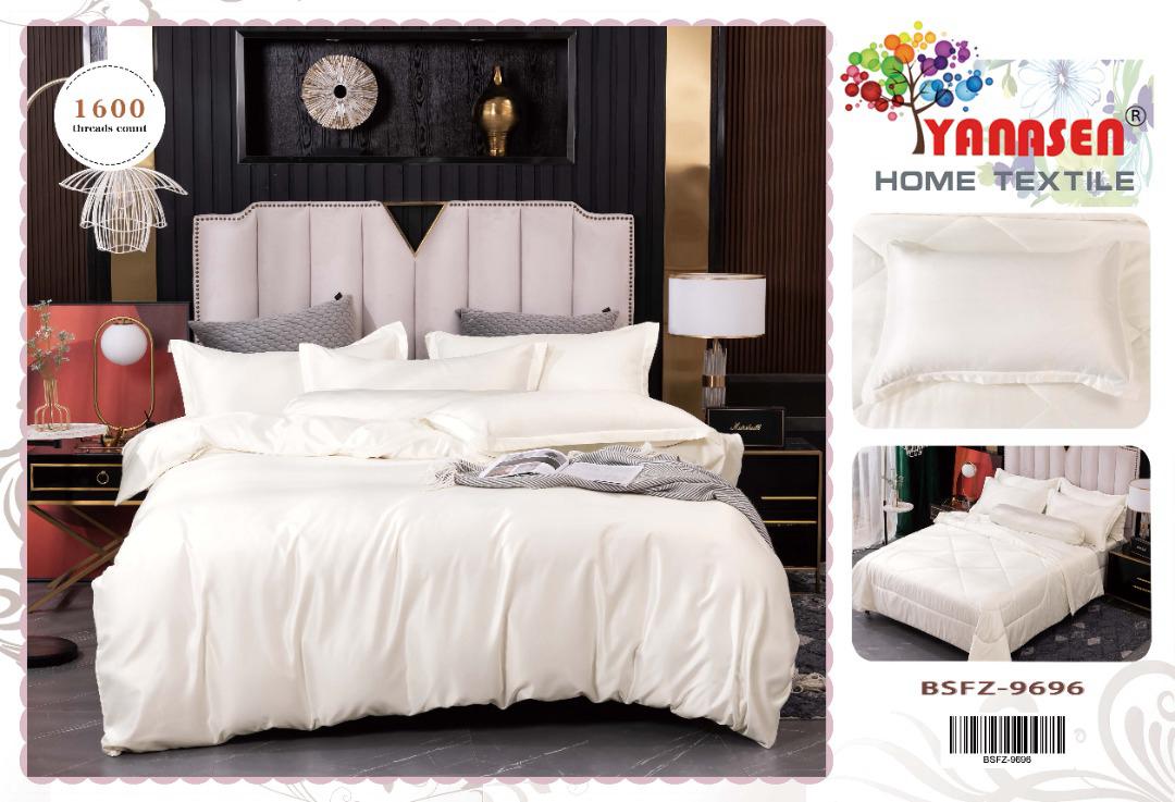 Cadar Pengantin Satin Soft Silk Wedding Bedsheet Premium Plain Queen ...