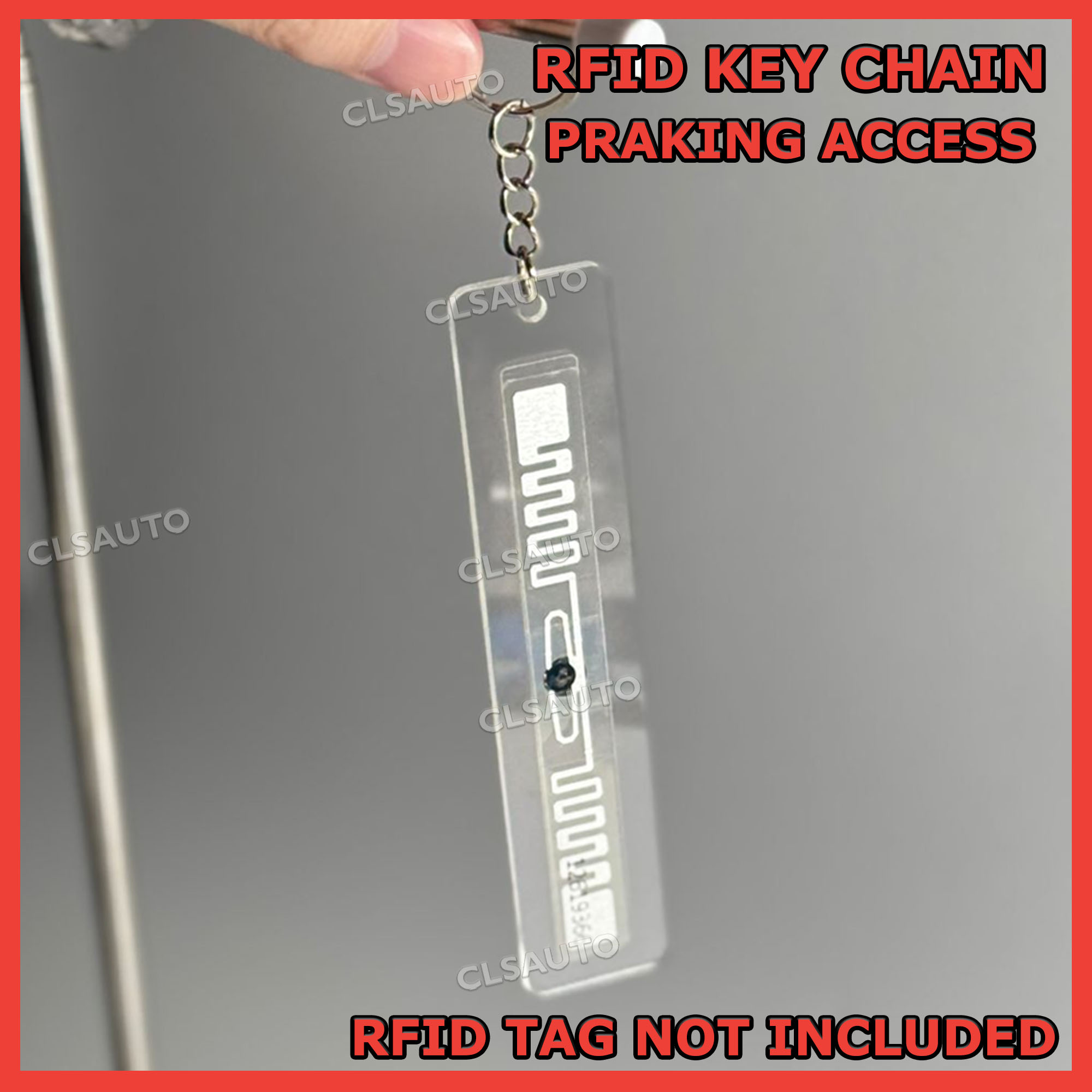 RFID Keychain Holder for Parking Access Transparent Acrylic Carpark ...