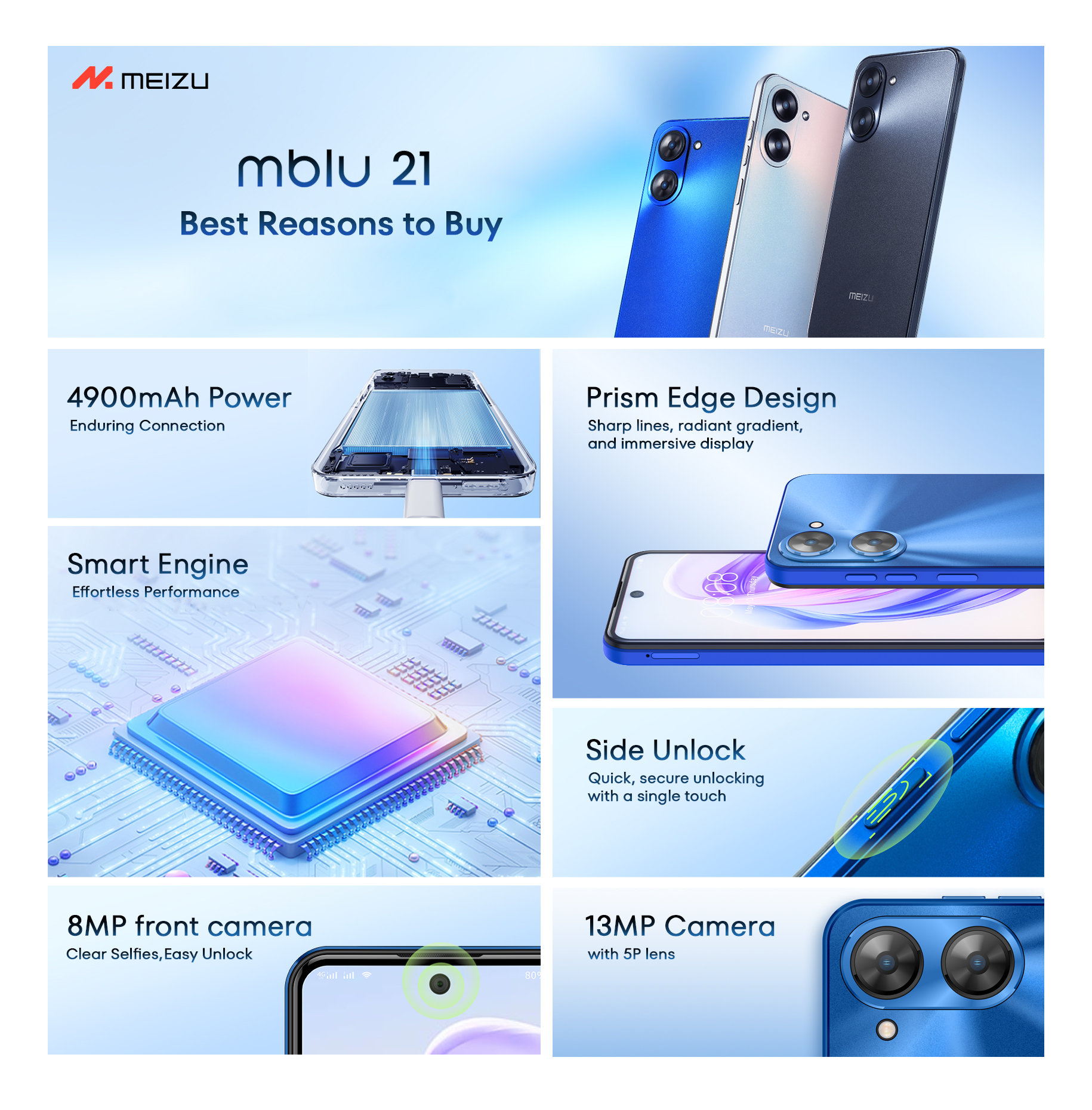 🆕Meizu mblu 21 [6GB RAM | 128GB ROM] | Shopee Malaysia