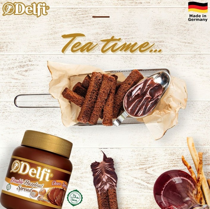 Chocolate Coklat Hazelnut Spread Choco Delfi Milk Jam 350g | Shopee ...