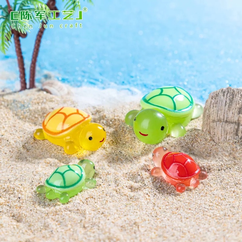 Luminous Cute Turtle Glow in the Dark Turtle Ornament Aquarium Fish ...