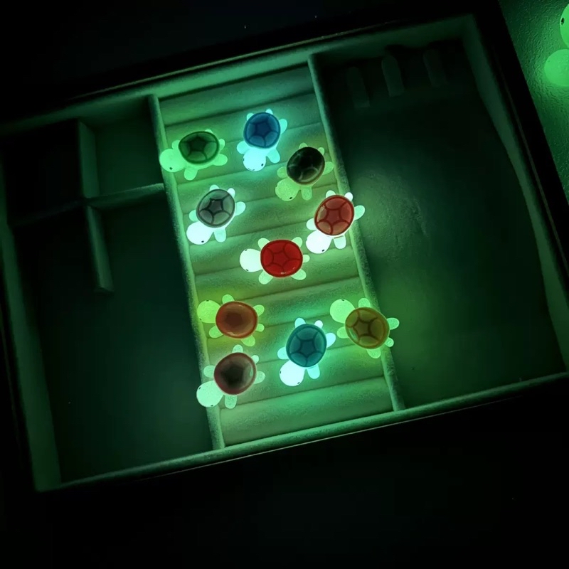 Luminous Cute Turtle Glow in the Dark Turtle Ornament Aquarium Fish ...