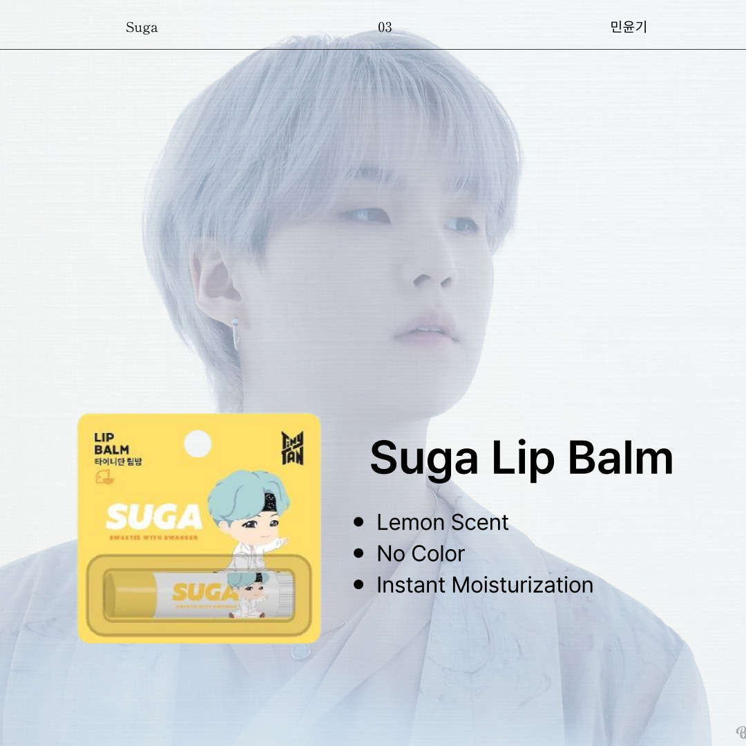Tiny Tan BTS Lip Balm 7 types 5g rm jin suga jimin jhope v jungkook 방탄 ...