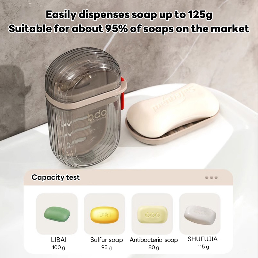 Bevavar Travel Soap Box Soap Container for Travel Bathroom Supplies ...