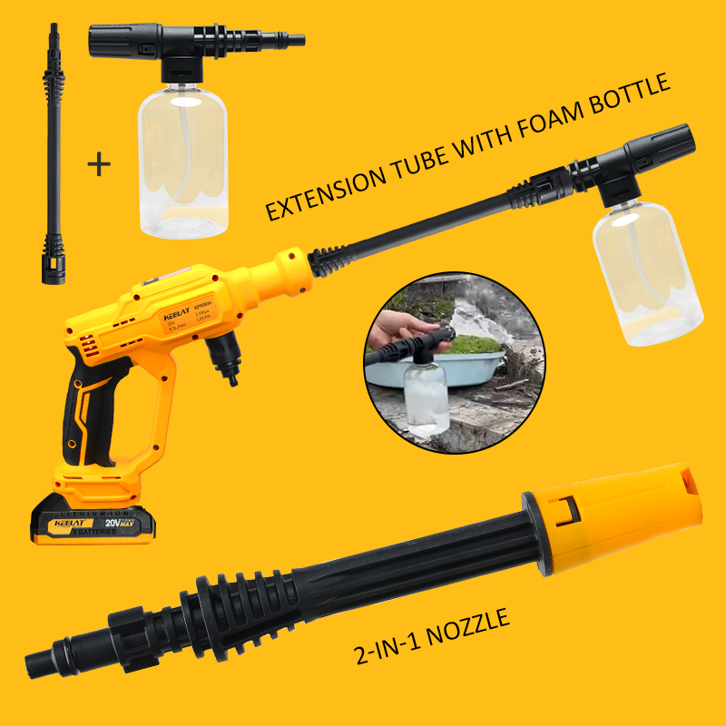 KEELAT Water Jet Cordless Water Jet High Pressure Water Jet Car Wash ...