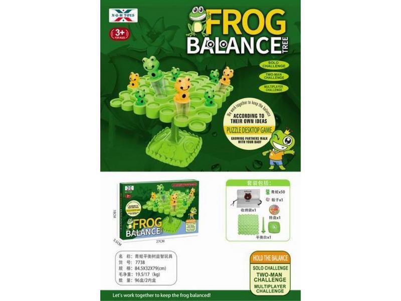 50pcs FROG Board Games for Kids Frog Stackable Balance Tree Toy Puzzle ...