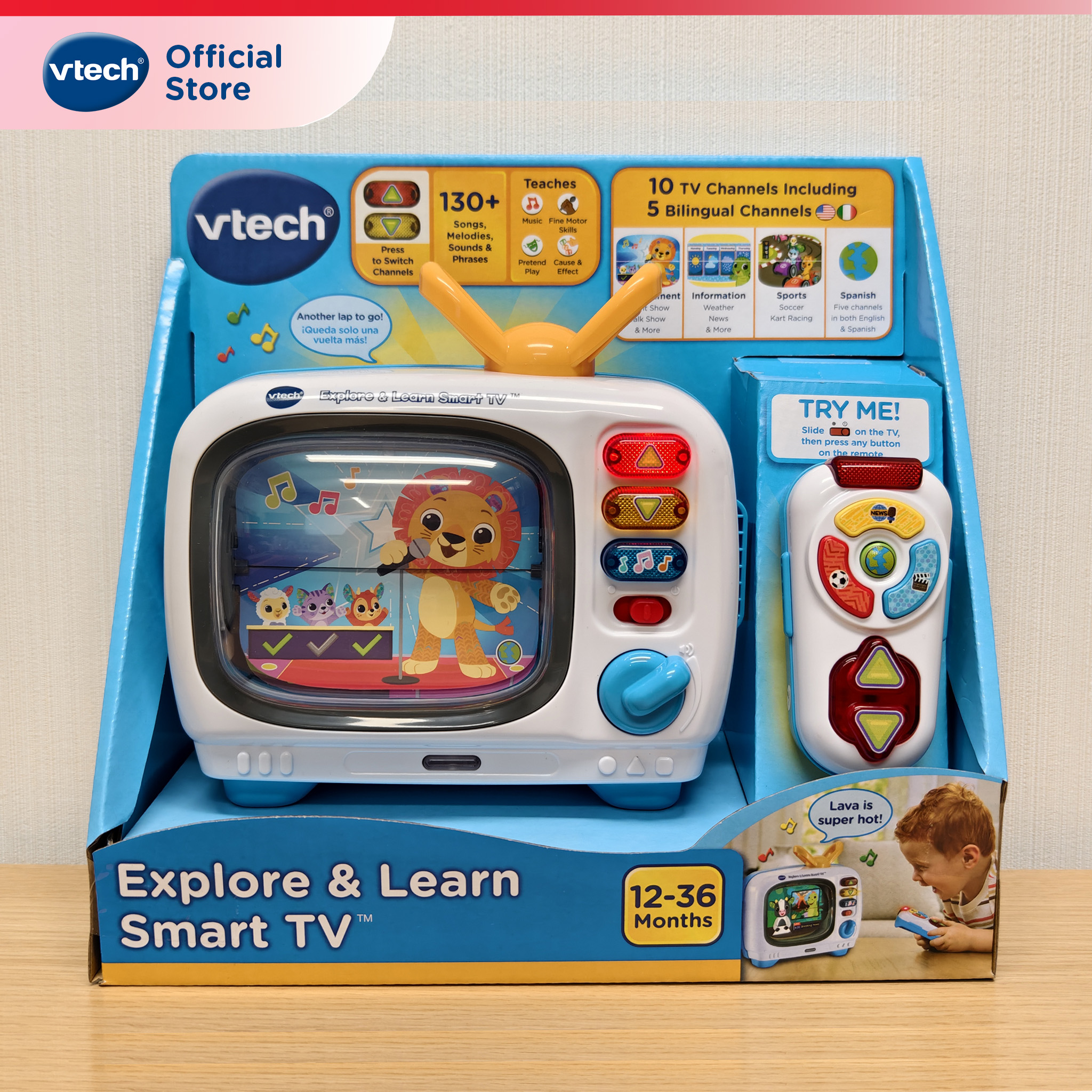 VTech Role Play TV Toys Explore & Learn Smart TV Toys Kids 1-3 Years ...
