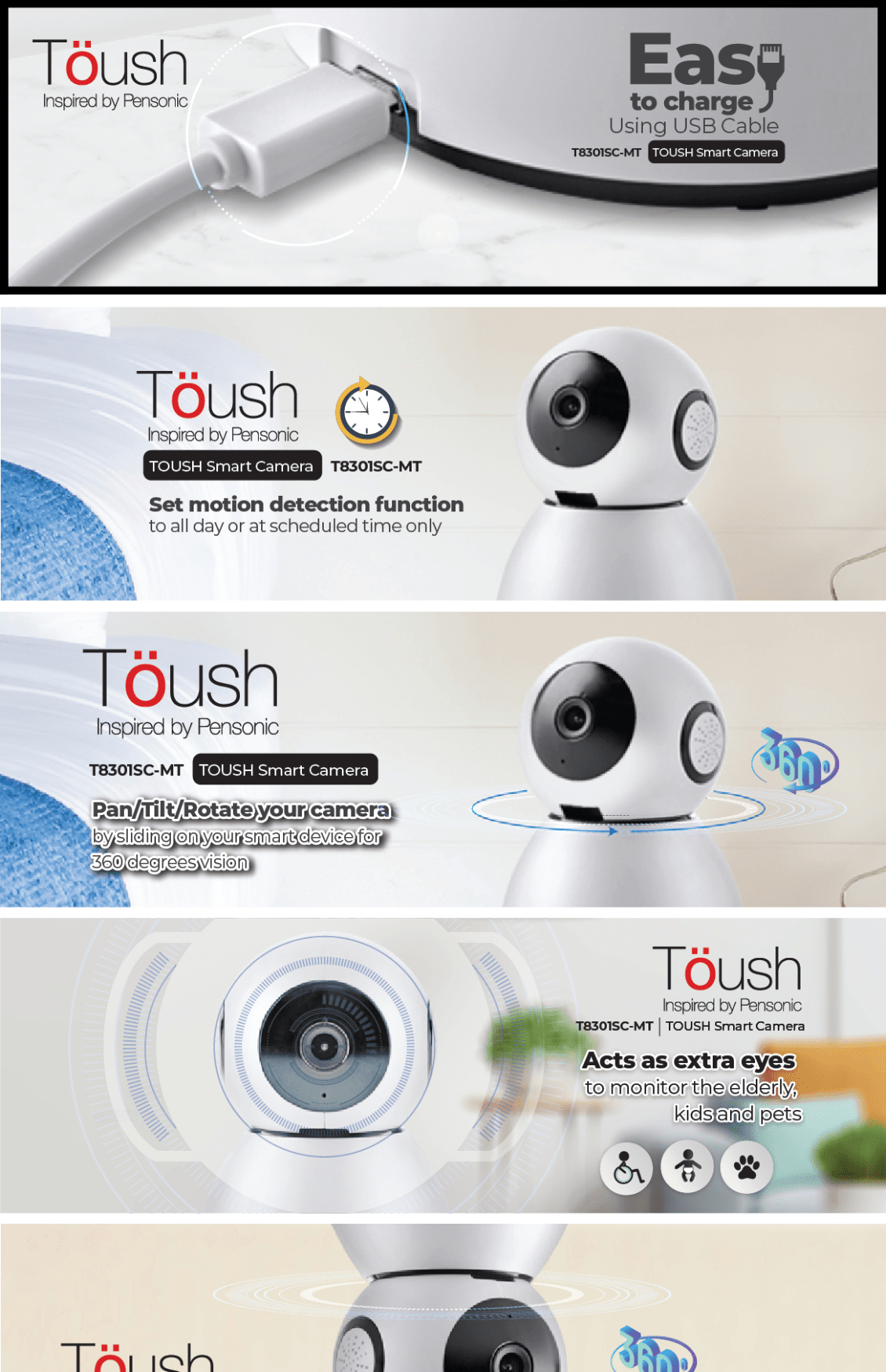Panasonic/Pensonic Toush Wireless Door Camera | VL-SDM100BX VL-SDM200BX ...