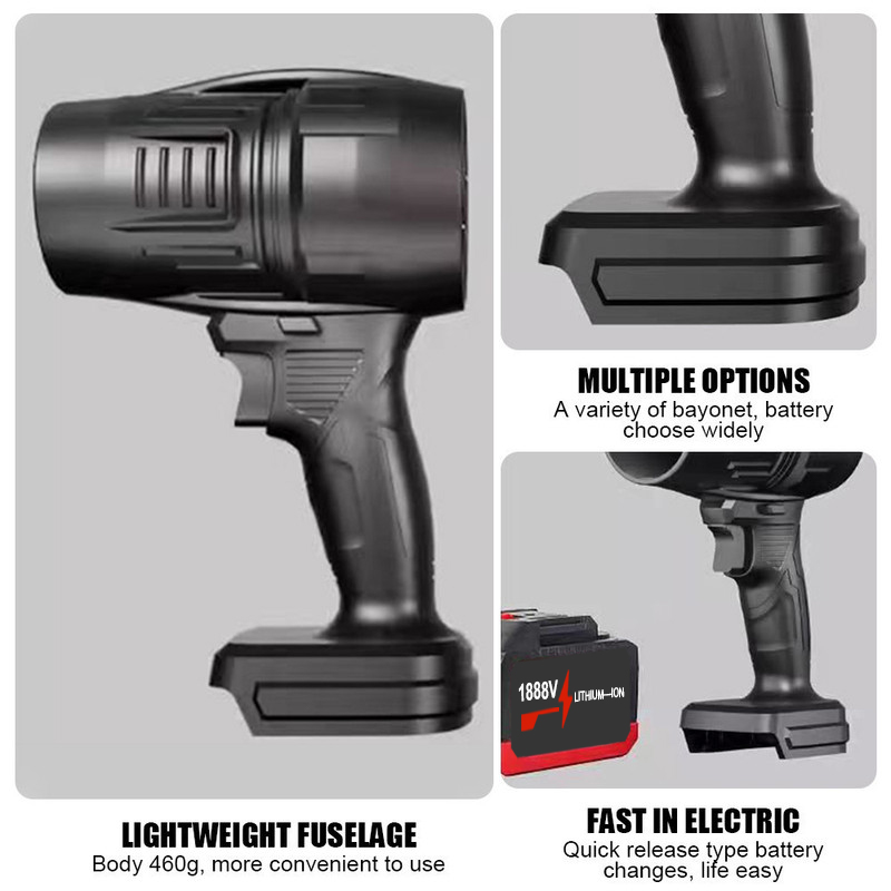 Turbo Jet Blower 1200w High Speed Car Blowers Cordless Handheld Dryer ...