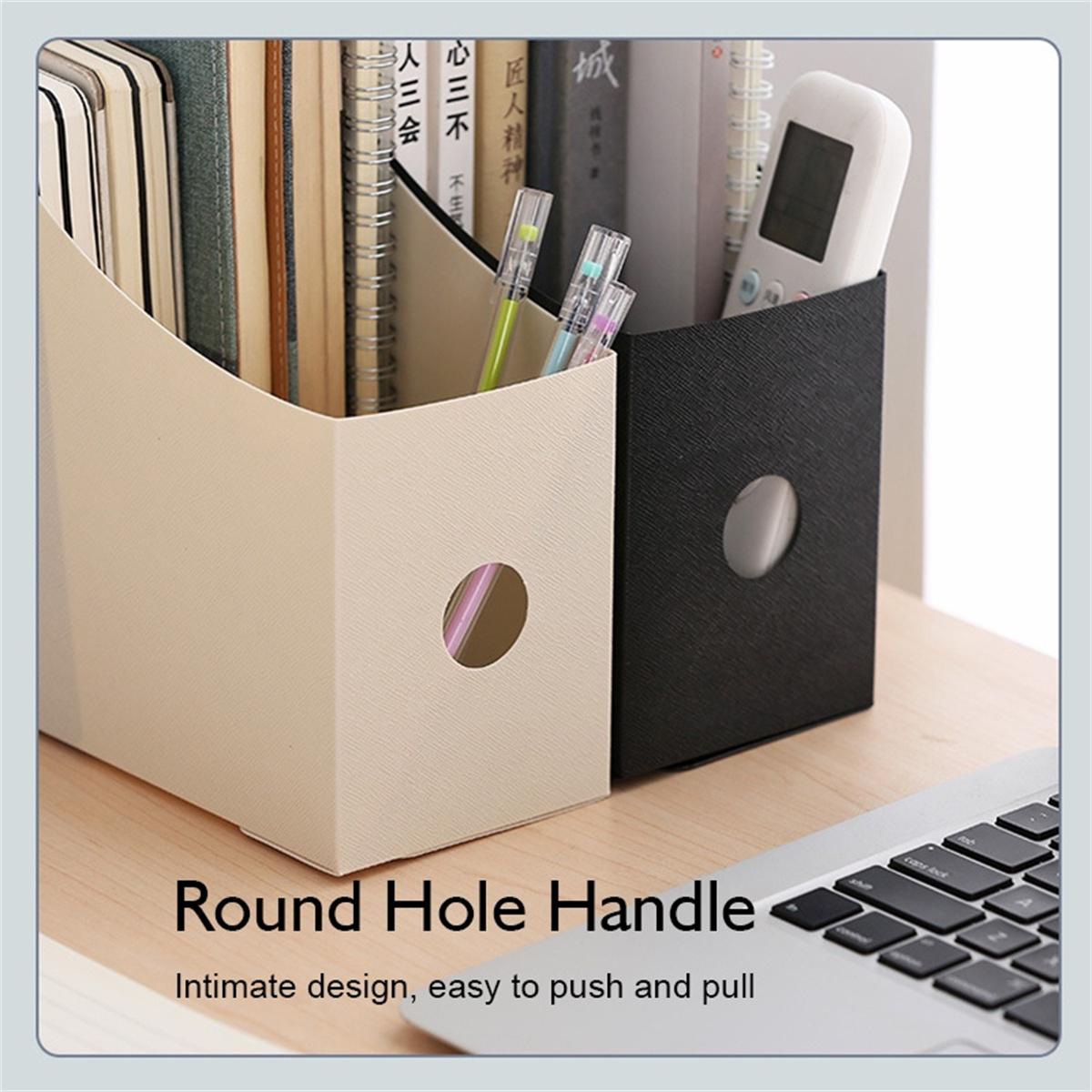 Office Document File Storage Box Foldable File Stand Holder Desktop ...