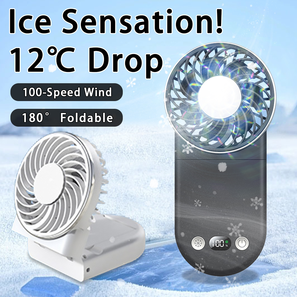 Handheld Cooler Fan Neck Portable Bladeless Mini Fans Recharable With ...