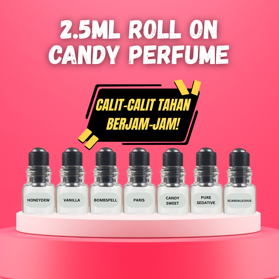 2.5ML CANDY PERFUME WOMEN ROLL ON PERFUME WANITA GIFT PERFUME PATI LONG LASTING FRAGRANCE TAHAN ...
